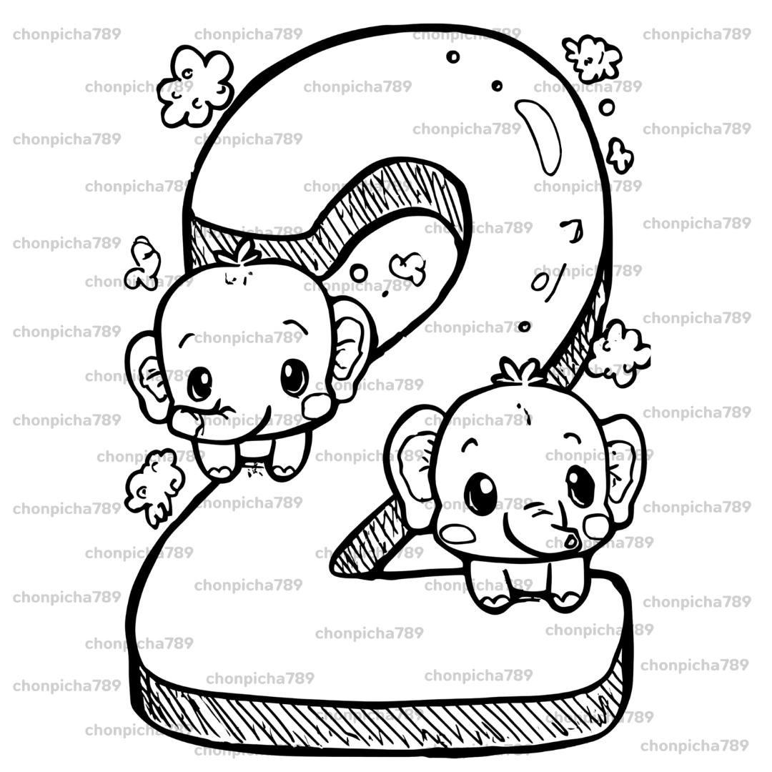 Cute Animal Number Coloring Pages for Kids | 1-9 Printable Counting ...