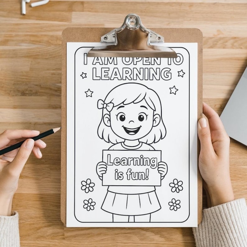 Printable Kindness & Confidence Coloring Pages for Kids ,self-worth ...