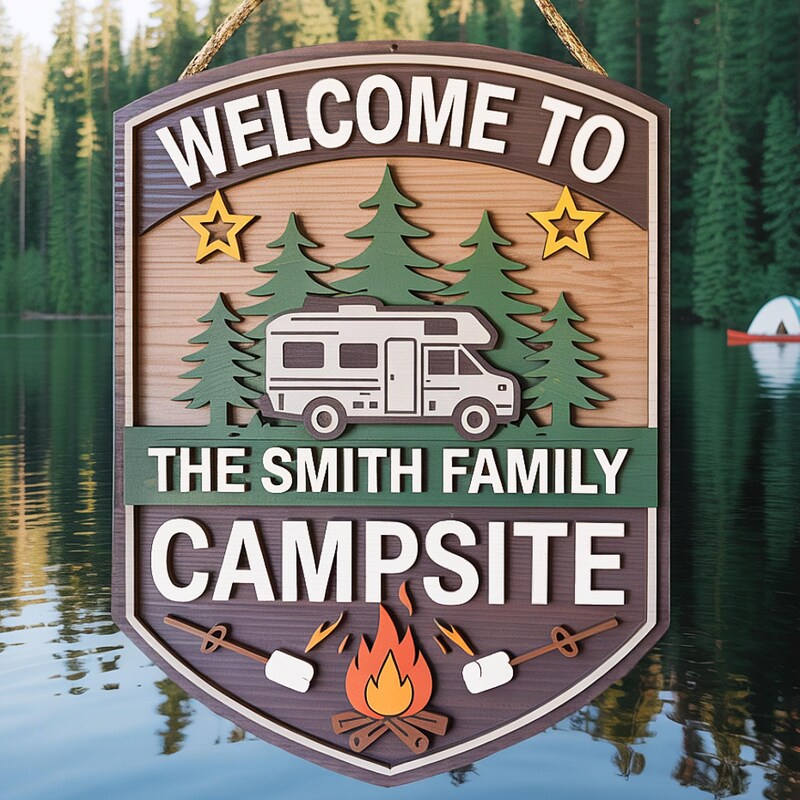 Campsite Sign - Etsy