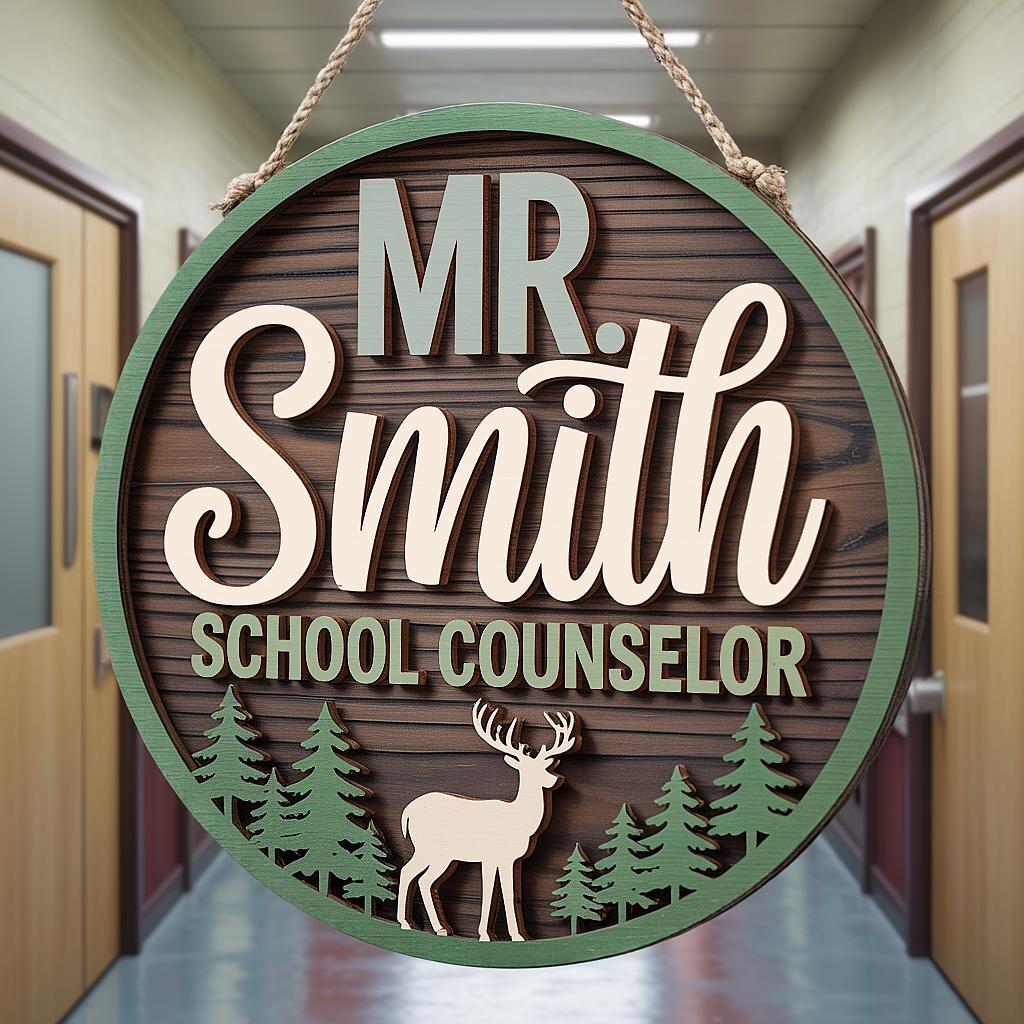 Custom 3D School Counselor Office Door Sign, School Psychologist Gift ...