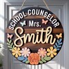 Personalized School Counselor Door Sign, School Counselor Office Sign ...