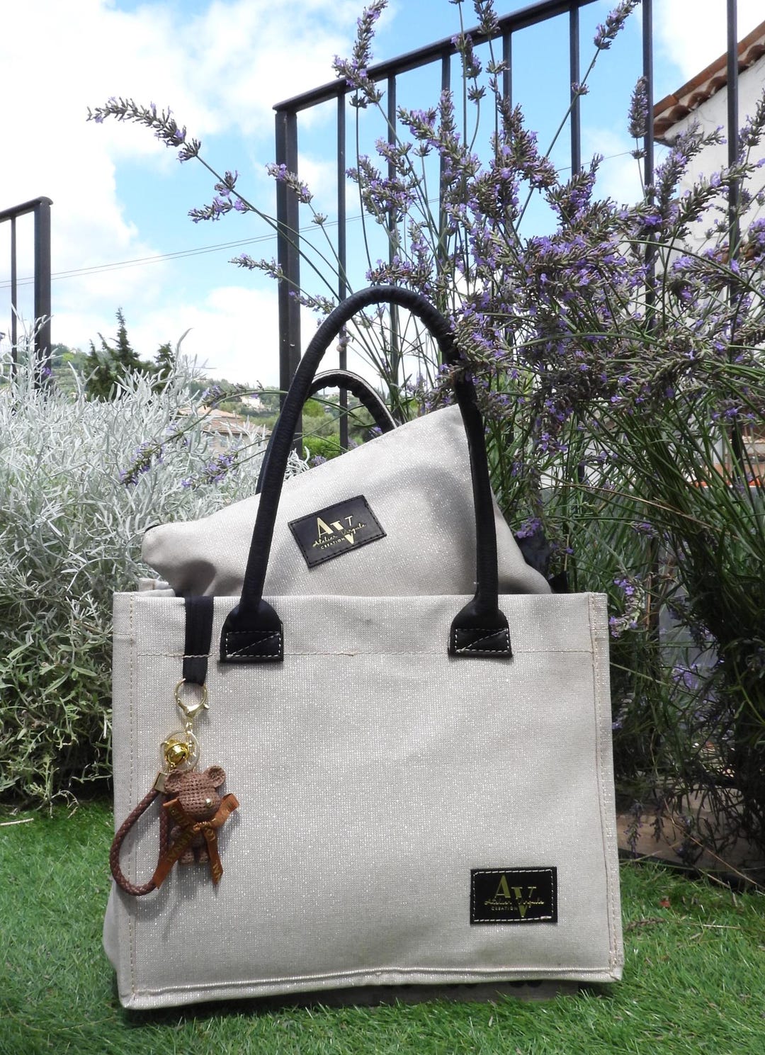 Unique Handmade Tote Bag Model Sarah, Women's Handbag, Trendy Handbag ...