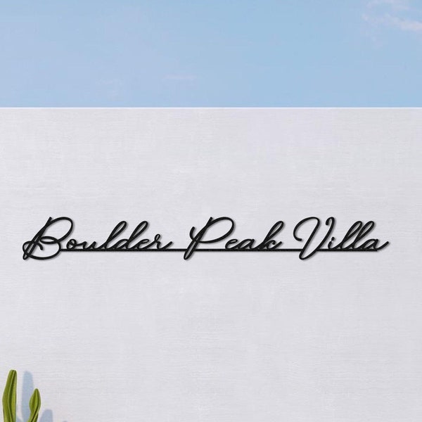 Personalized Villa Name Sign - Etsy