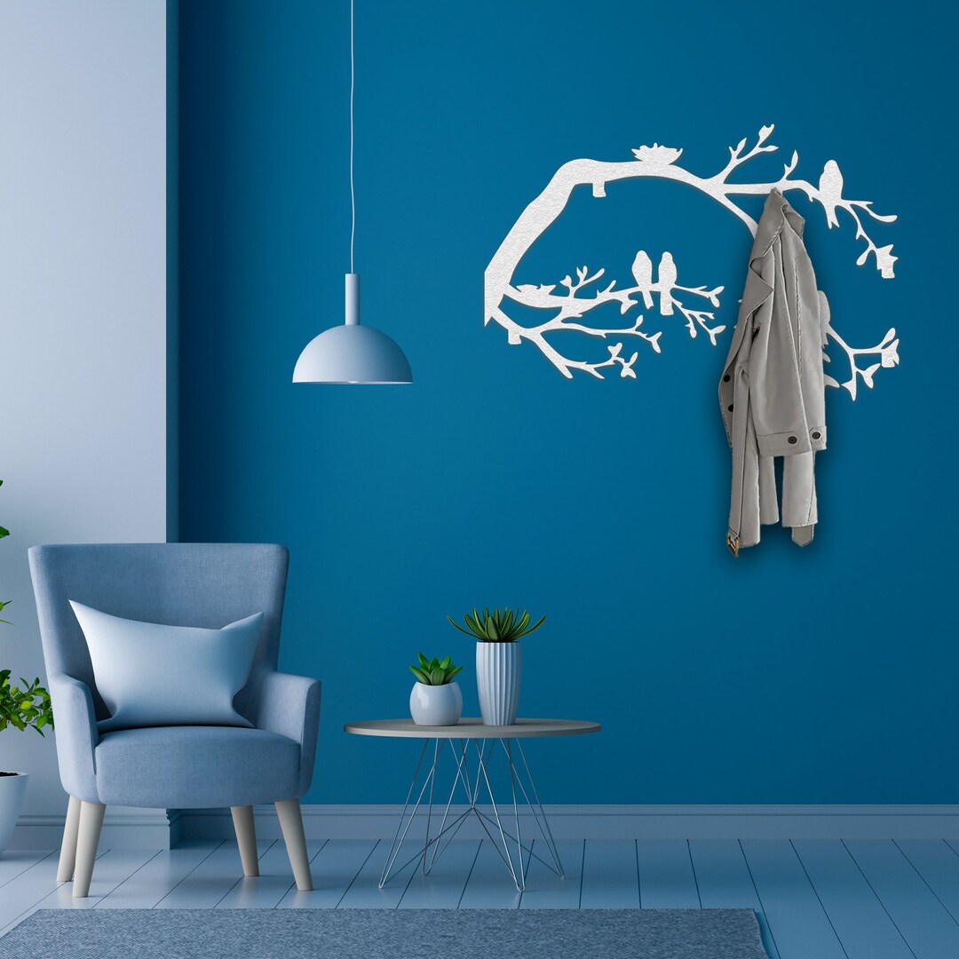 Hook Coat Rack, Birds on Branch Metal Coat Rack, Branch Metal Coat Rack ...
