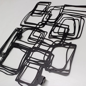 Metal Wall Coat Rack, Abstract Metal Wall Decor,entryway Metal ...