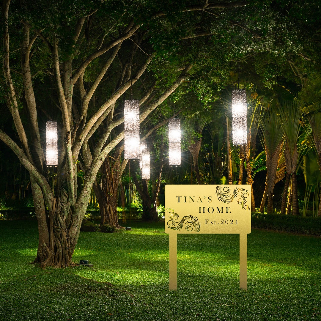 Custom Garden Sign, Metal Decor, Street Sign, Metal Yard Sign ...