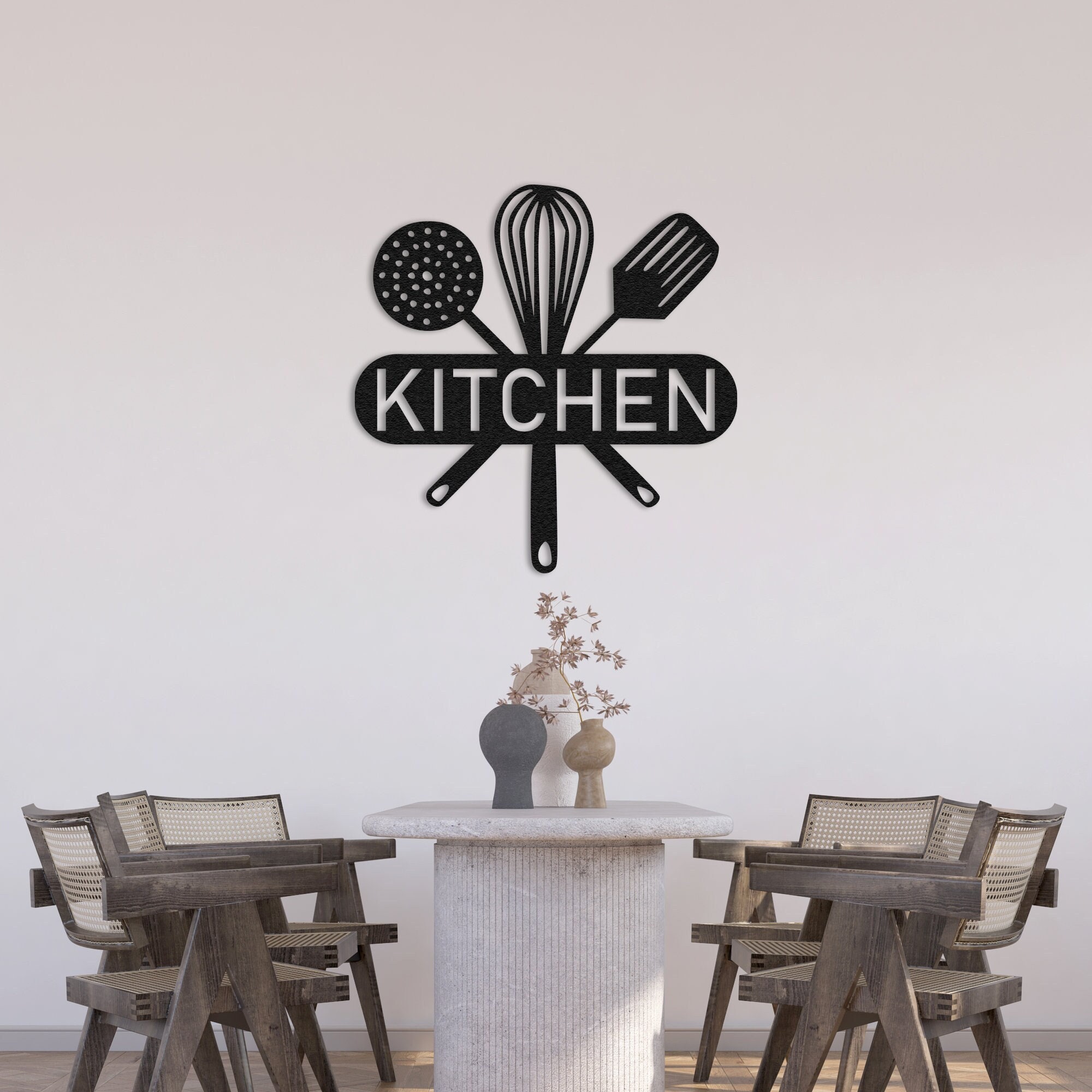 Custom Kitchen Metal Sign: Modern Wall Art Decor - Etsy