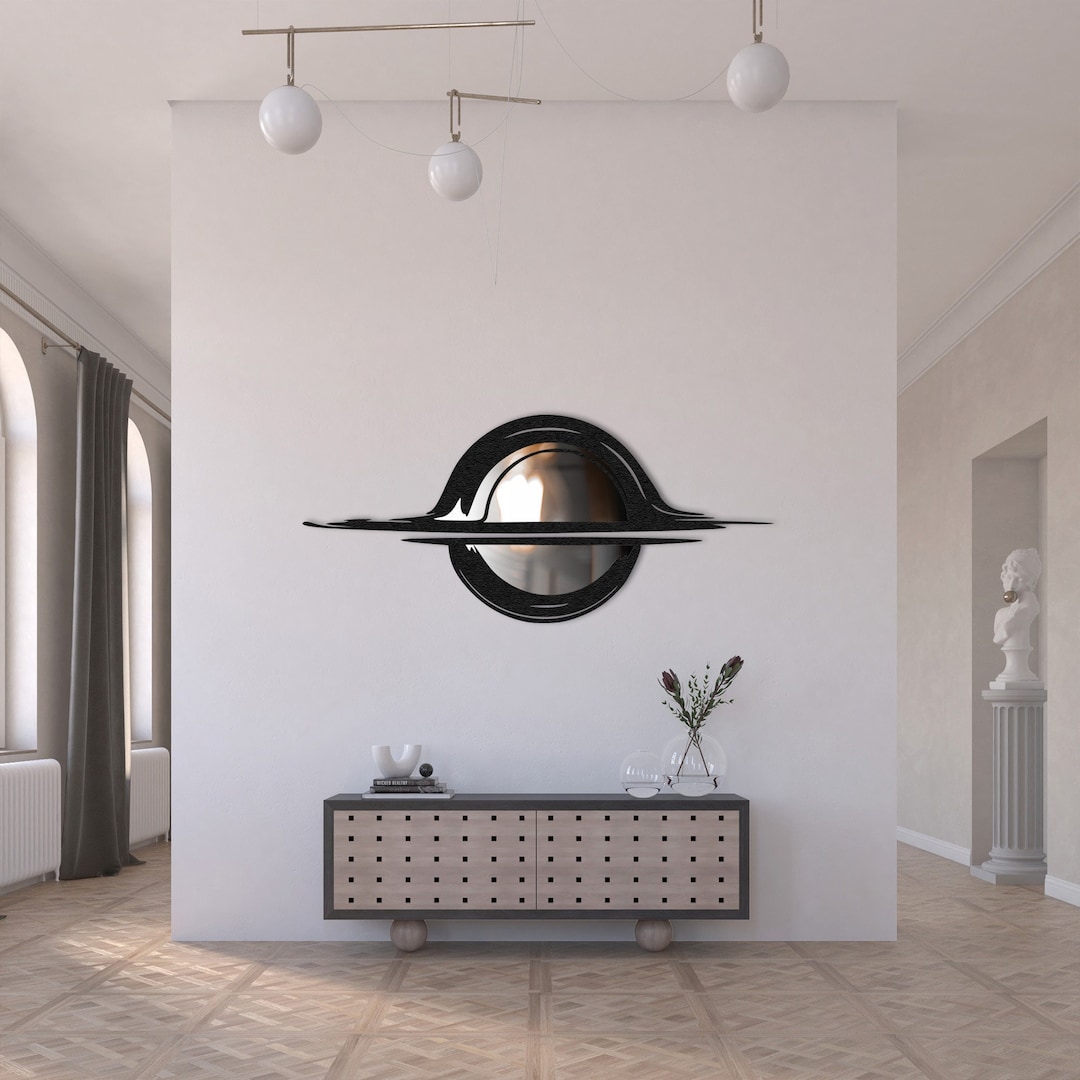 Black Hole Plexiglass and Metal Wall Art Decor, Kids Room Decor, Outer ...