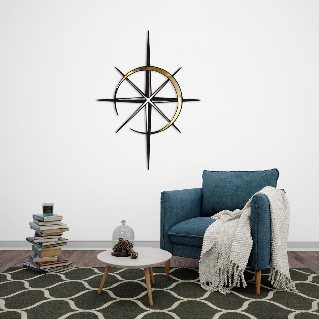 North Star Plexiglass and Metal Wall Art, North Star Sign Metal Wall ...
