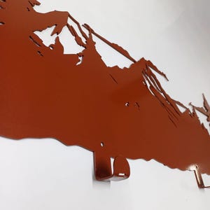 Large Metal Coat Rack, Mountain Coat Rack, Wall Mount Rustic Coat ...