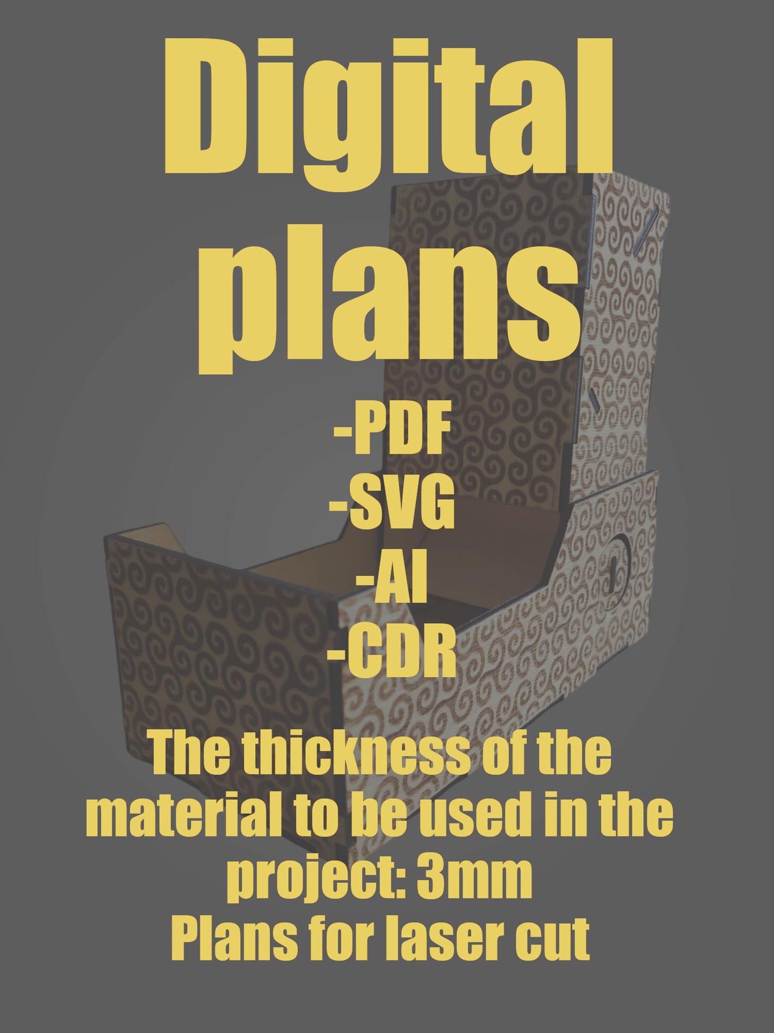 Dice Tower DIY Plan - Laser Cut 3mm - Digital Download for Board Games ...