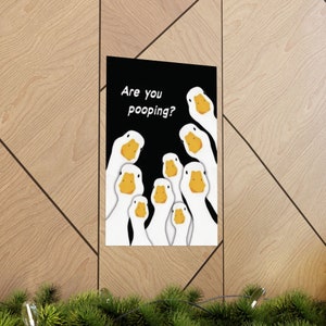 Are You Pooping , Funny Poster Bathroom Wall , Wall Paper Decoration ...