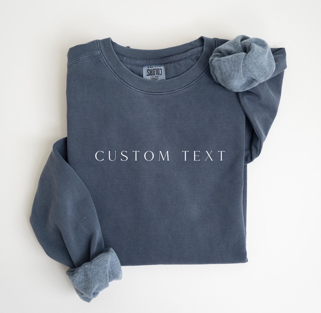 Custom Text Sweater | Personalized Pullover | Customizable Gift ...