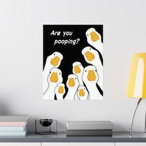 Are You Pooping , Funny Poster Bathroom Wall , Wall Paper Decoration ...