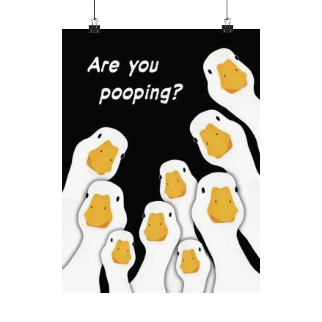 Are You Pooping , Funny Poster Bathroom Wall , Wall Paper Decoration ...