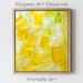 Lime Green and Lemon Yellow Abstract Painting, Squares, Impasto,thick ...