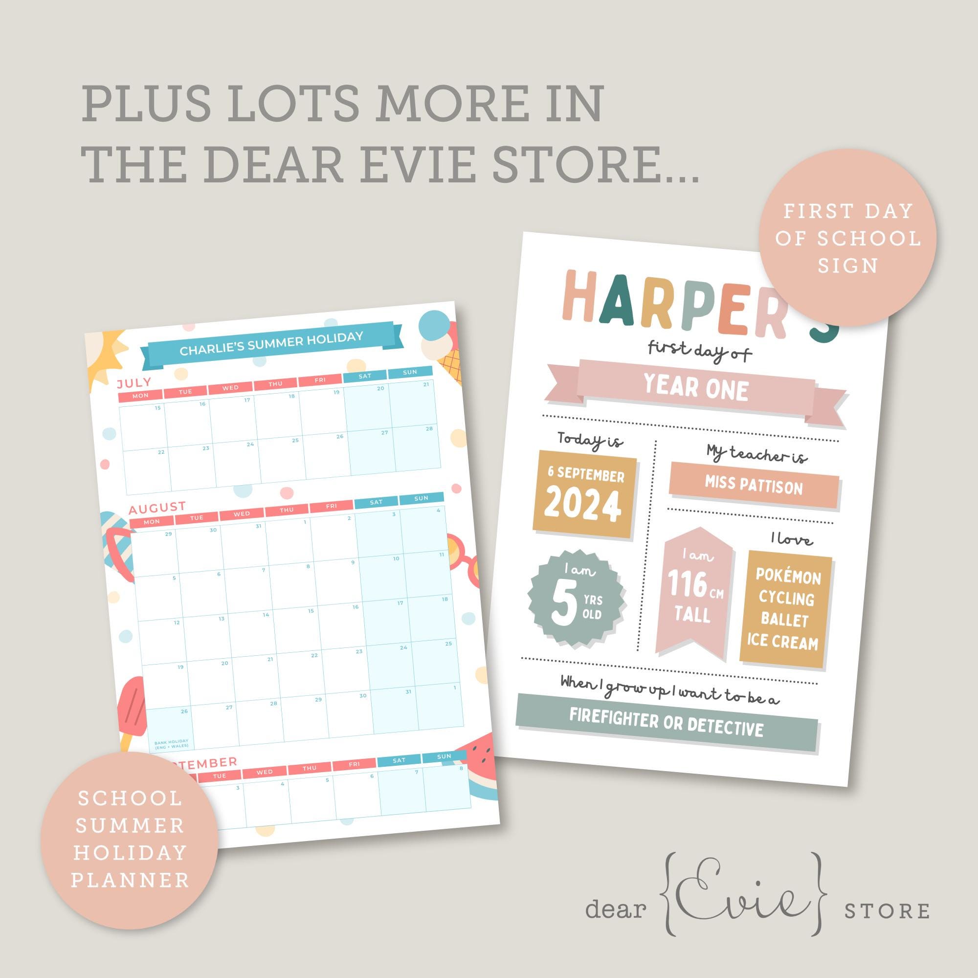 School Week Club Packing List 1 2 3 Children Planner Template Simple A4 ...