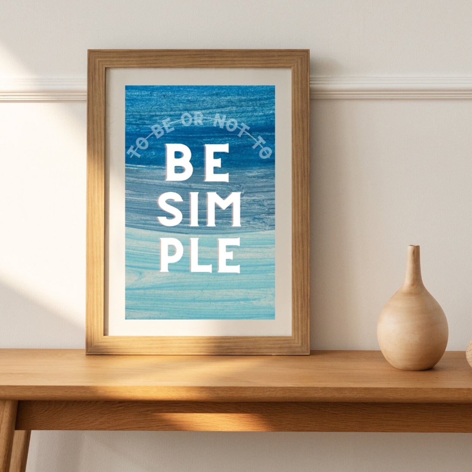 Printable Natural Print, Nature Poster, Blue and White, Printable Wall ...