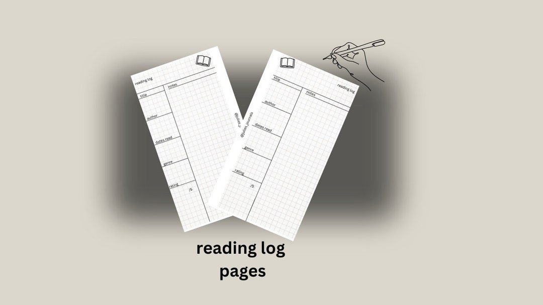Filofax Personal Reading Log Insert - Etsy