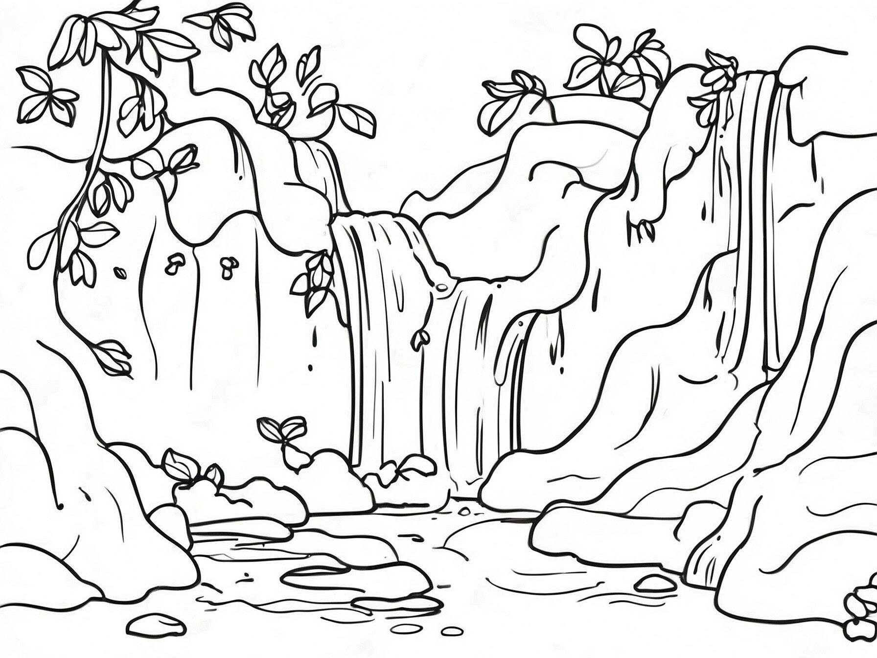 Printable Coloring Pages for Kids and Toddler, 12 Beautiful Landscape ...