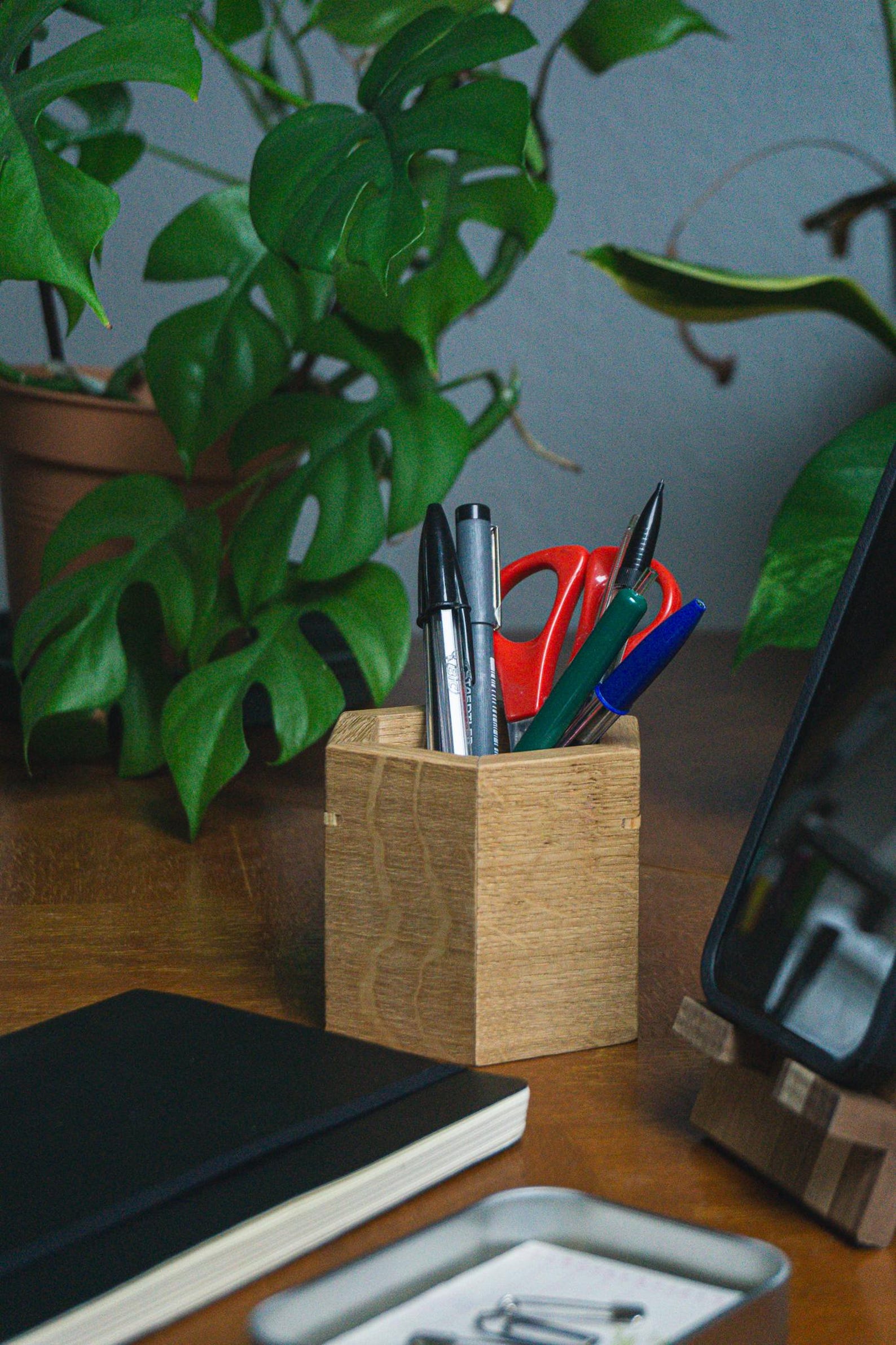 Oak Pencil Holder - Etsy