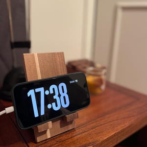 Wooden Phone Holder (walnut and Maple) - Etsy