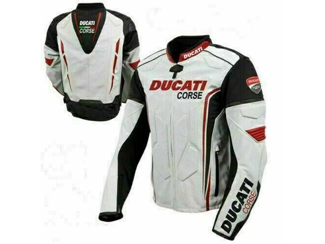 Ducati Motorbike Jacket Motorcycle Sports Leather Jacket handmade ...