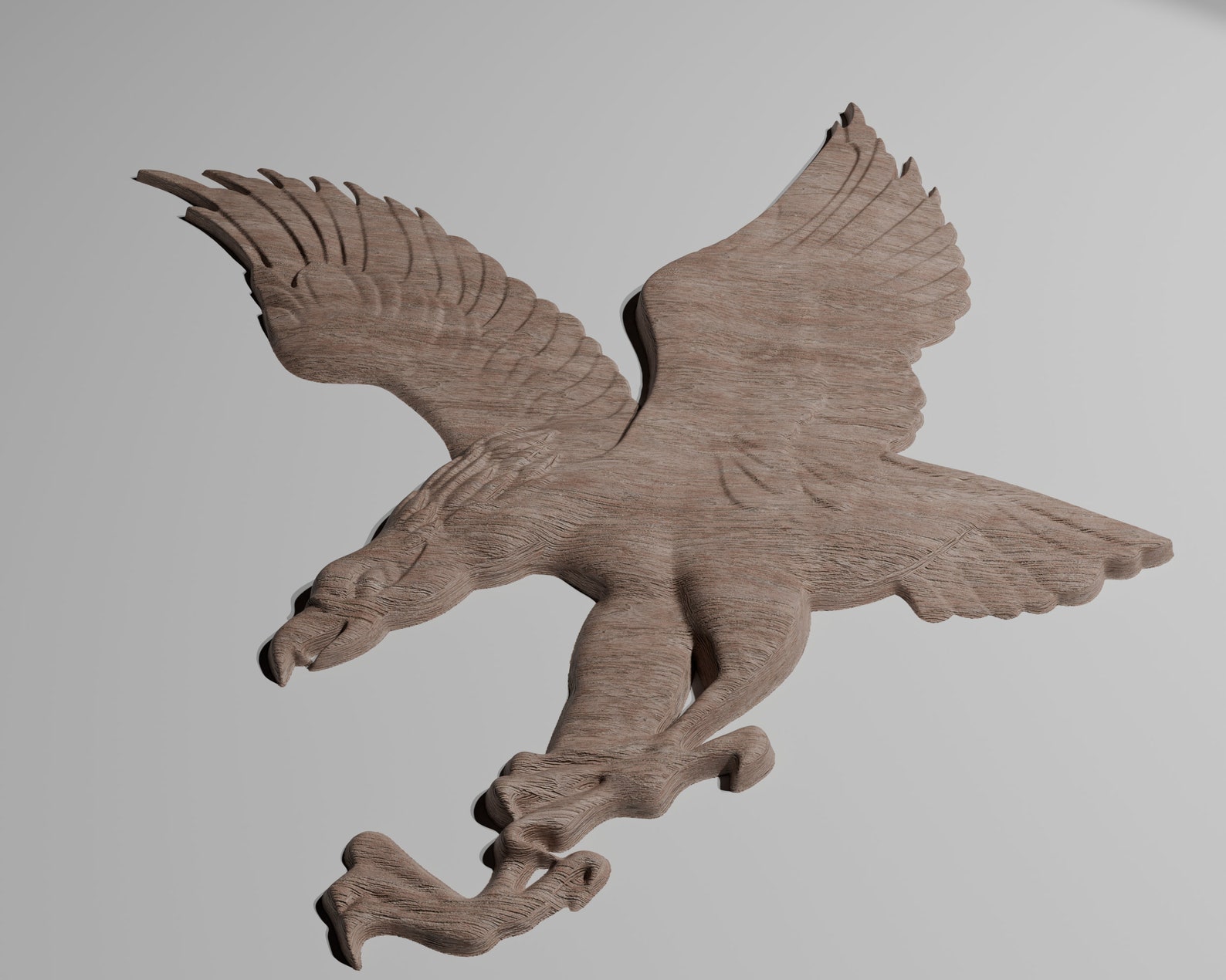 Eagle 3D Model for CNC STL File - Etsy