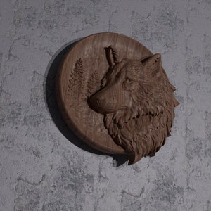Wolf 3D Model for CNC STL File - Etsy