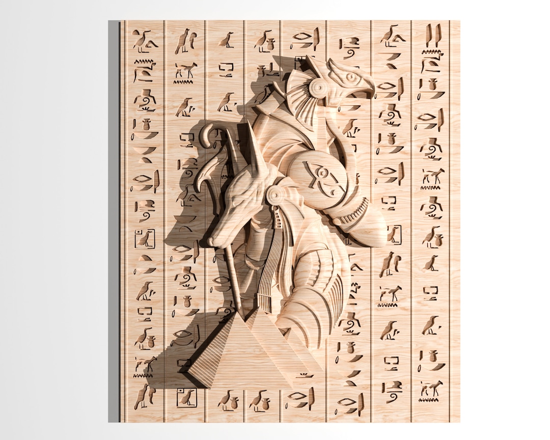 Anubis 3D Model for CNC STL File - Etsy