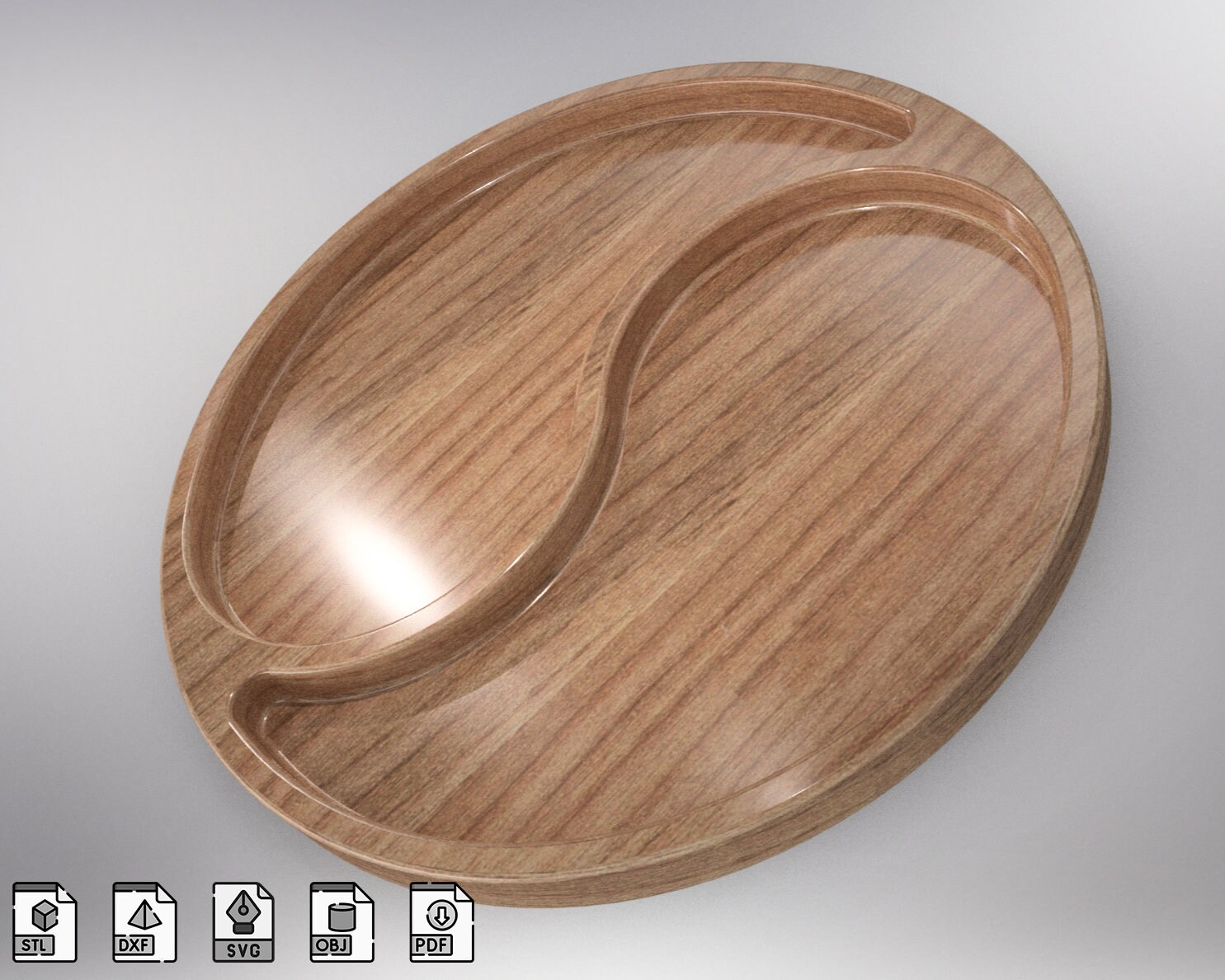 10 PCS Serving Plate 3D Model for CNC (stl, Dxf, Eps,obj,crv) - Etsy