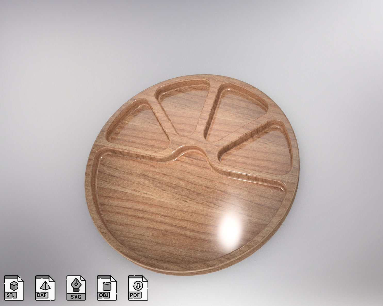 10 PCS Serving Plate 3D Model for CNC (stl, Dxf, Eps,obj,crv) - Etsy