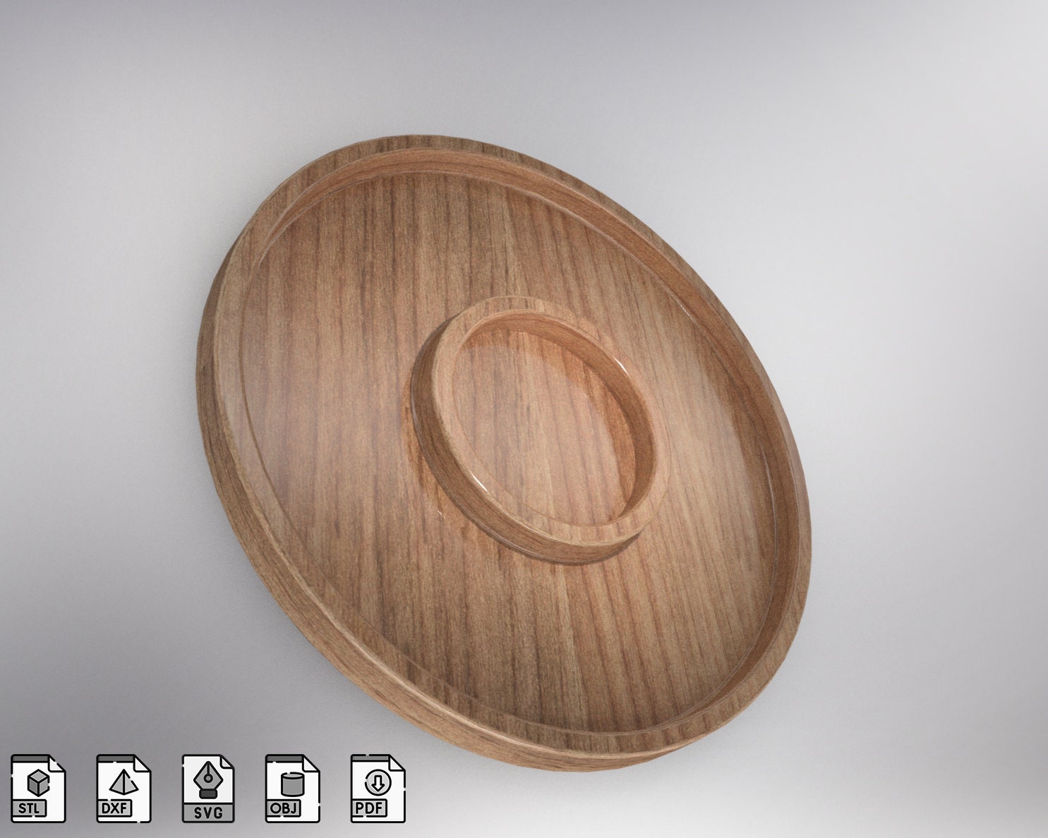 10 PCS Serving Plate 3D Model for CNC (stl, Dxf, Eps,obj,crv) - Etsy