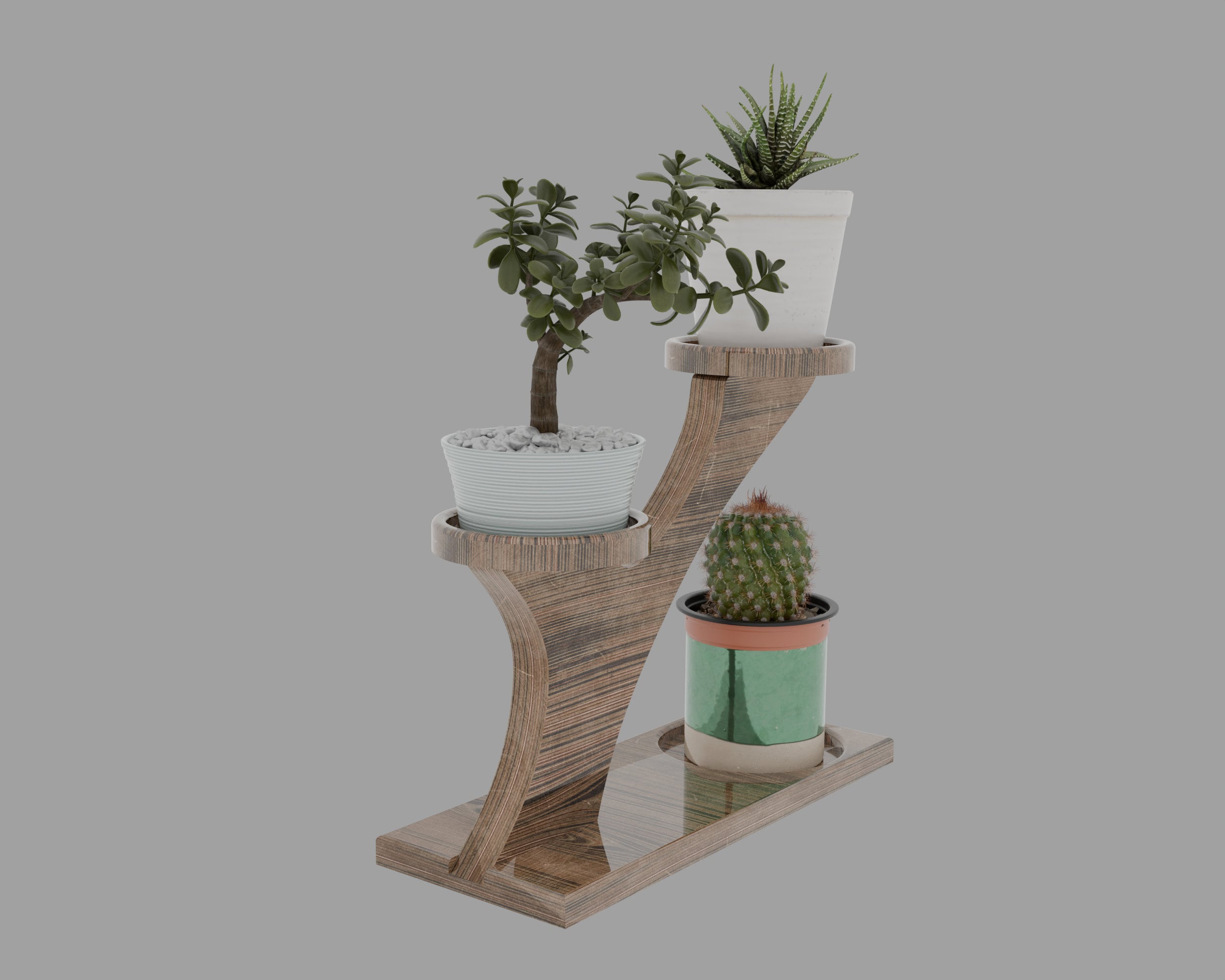 Flower Plant Stand 3D Model for CNC (stl, Dxf, Eps,obj,crv) - Etsy