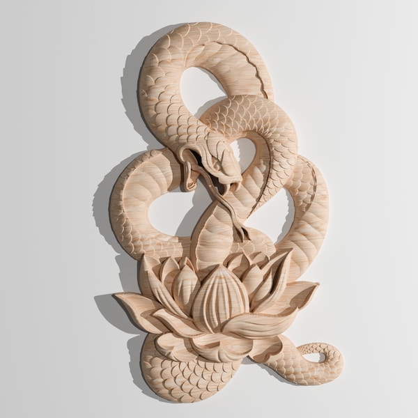 Snake Stl File Cnc - Etsy
