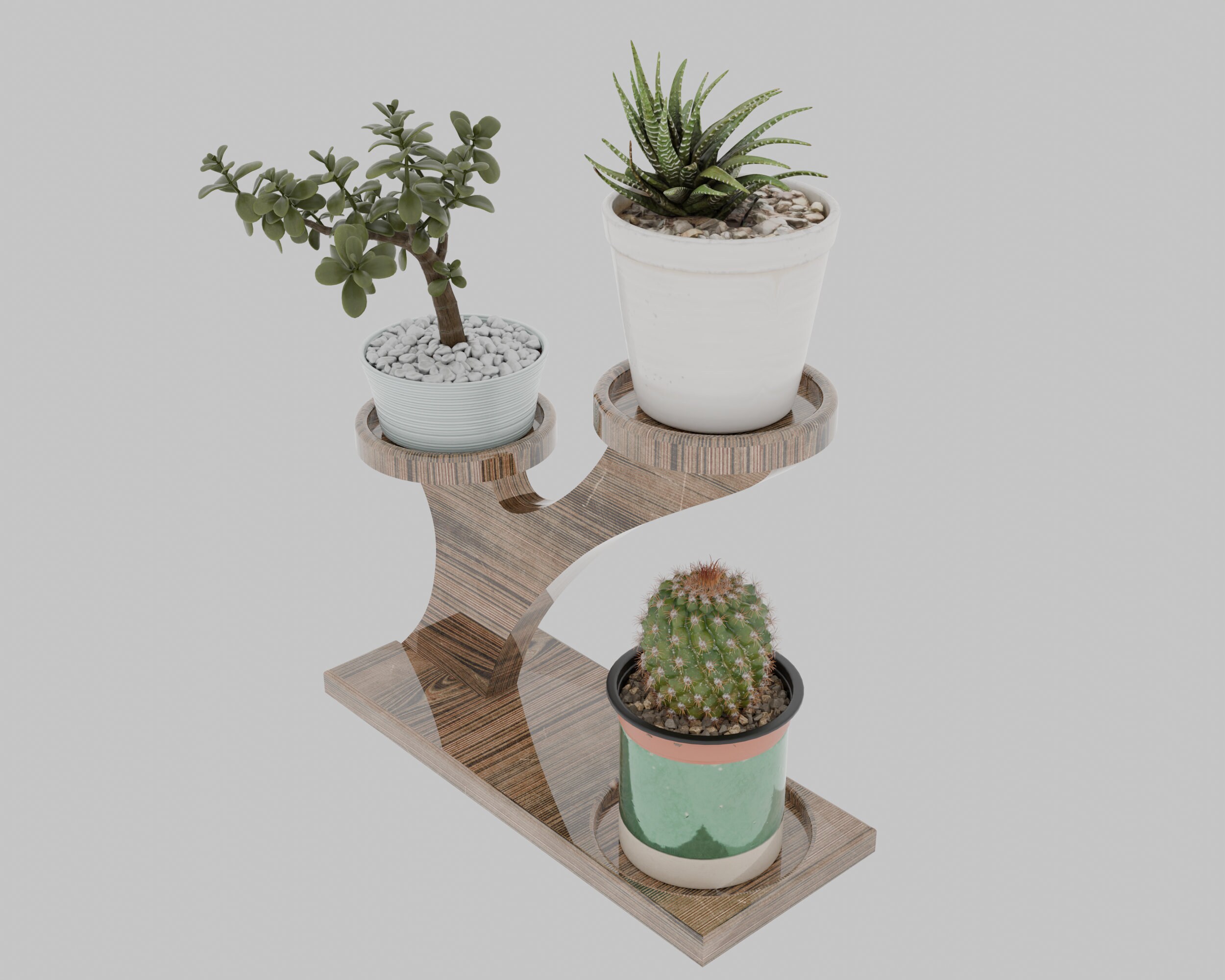 Flower Plant Stand 3D Model for CNC (stl, Dxf, Eps,obj,crv) - Etsy