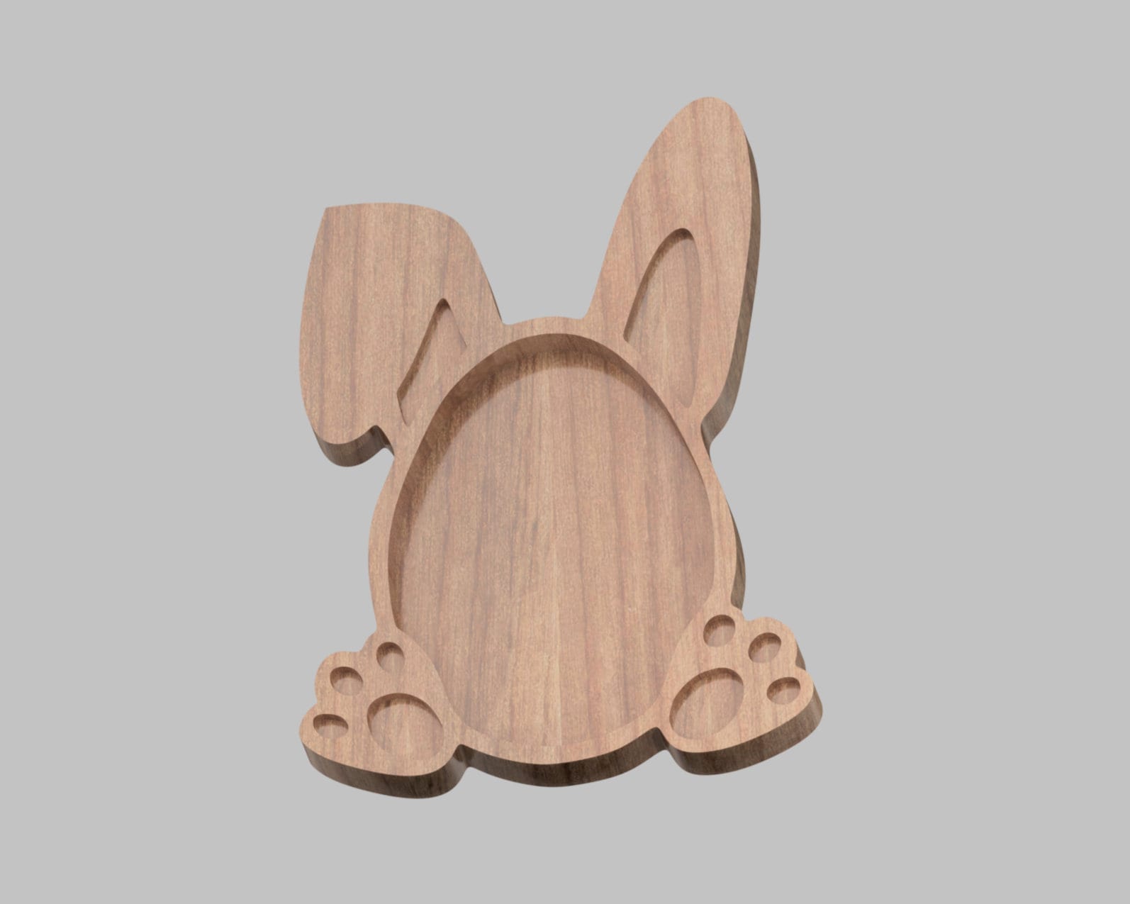 Rabbit Serving Plate 3D Model and Cnc Files (stl, Dxf, Eps,obj,crv) - Etsy