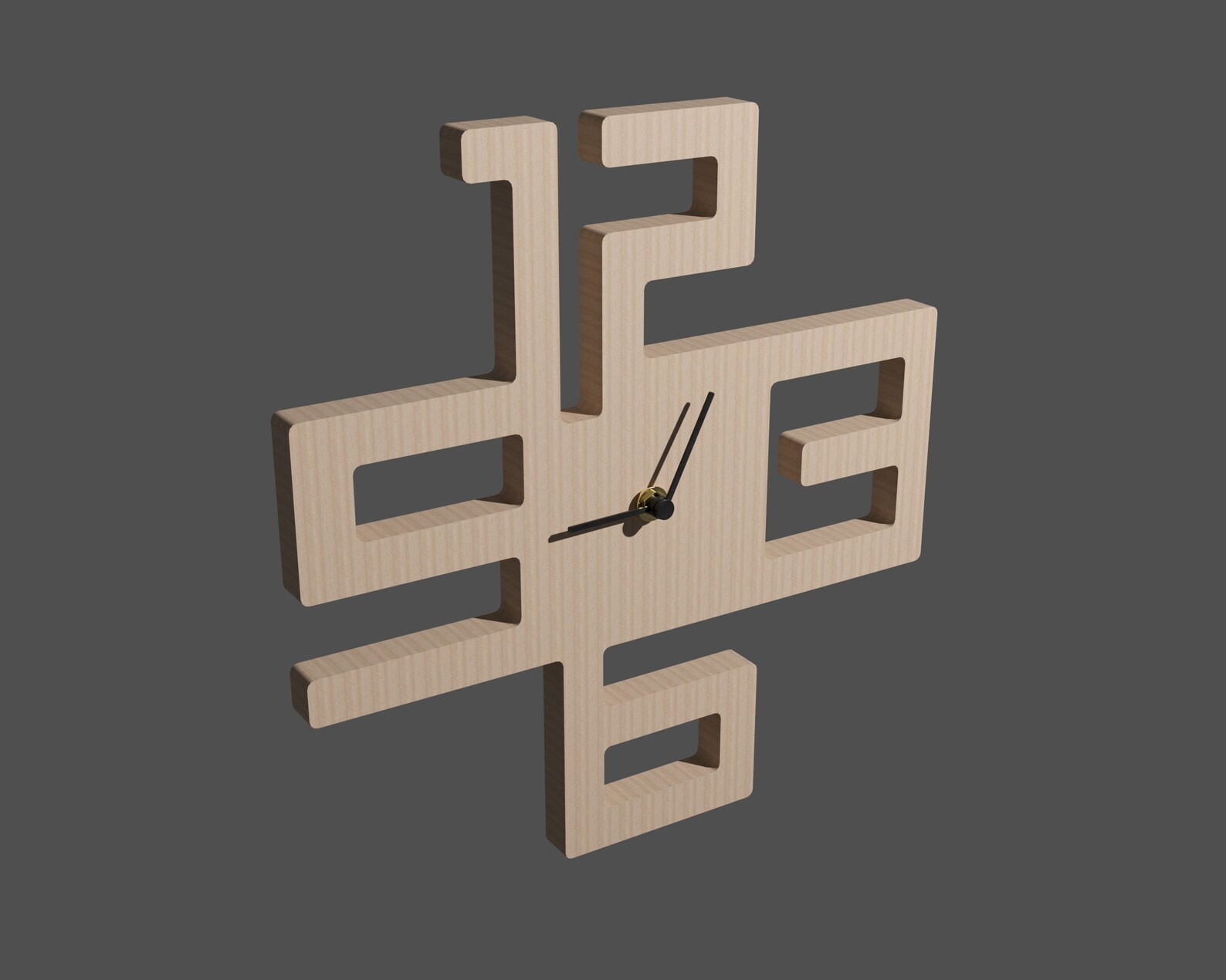 Wall Clock 3D Model for CNC (stl, Dxf, Eps,svg,ai,obj,crv) - Etsy