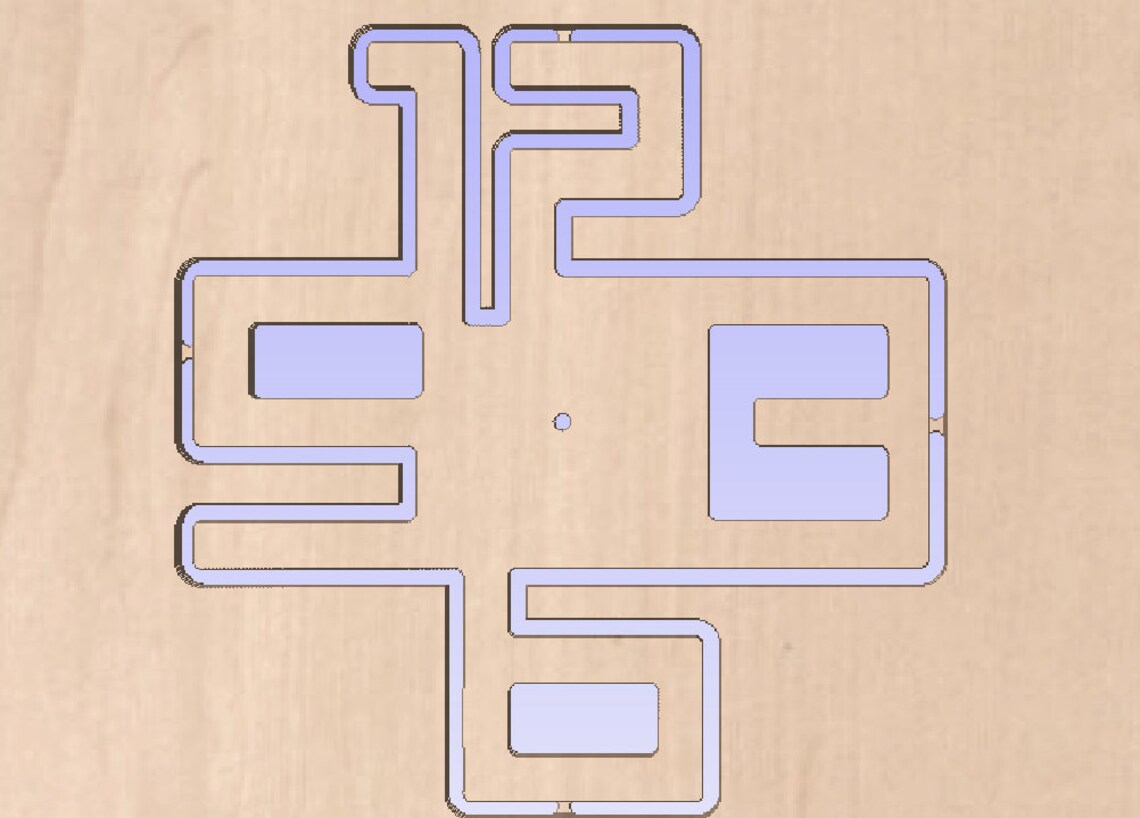 Wall Clock 3D Model for CNC (stl, Dxf, Eps,svg,ai,obj,crv) - Etsy