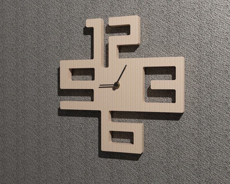 Wall Clock 3D Model for CNC (stl, Dxf, Eps,svg,ai,obj,crv) - Etsy