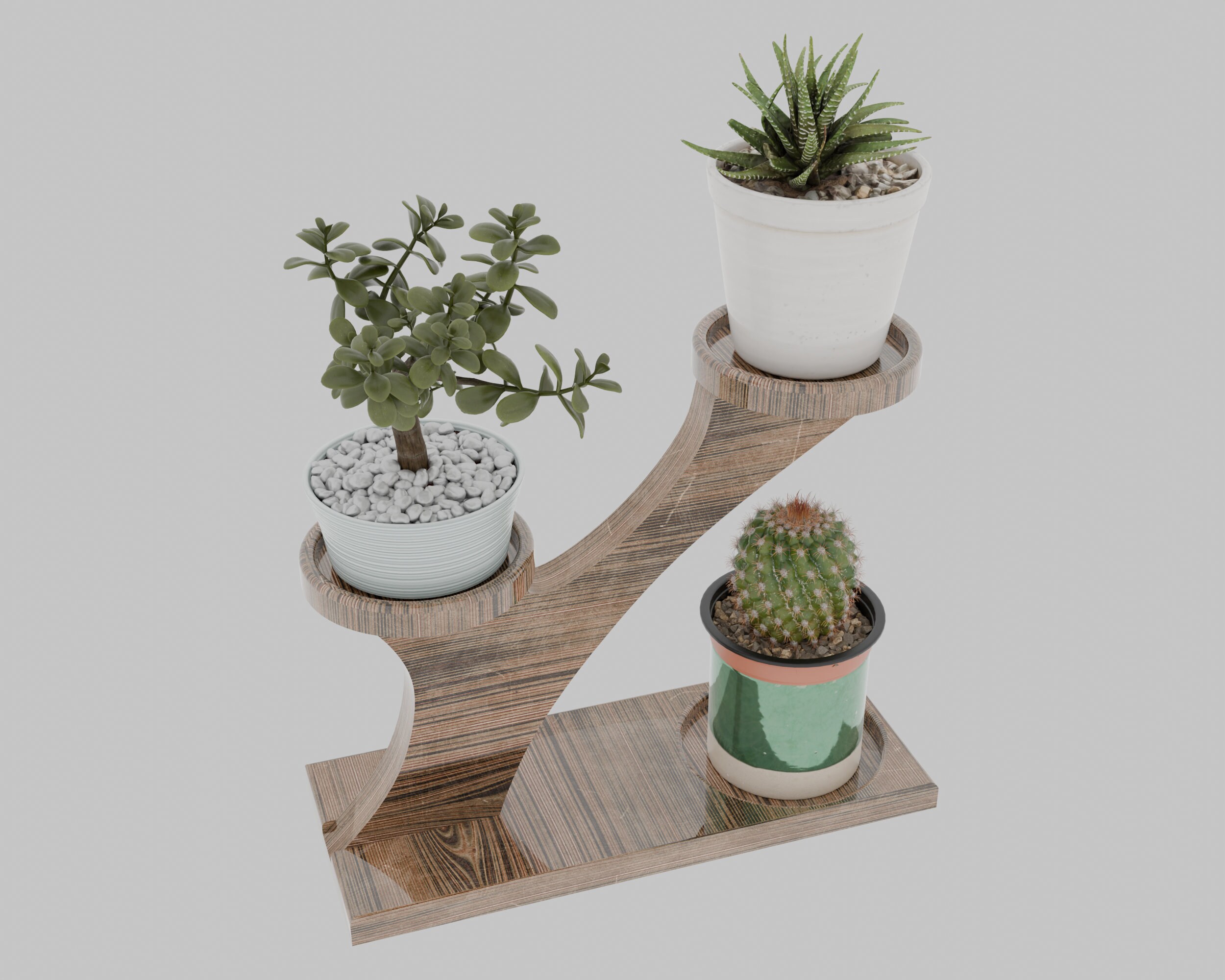 Flower Plant Stand 3D Model for CNC (stl, Dxf, Eps,obj,crv) - Etsy