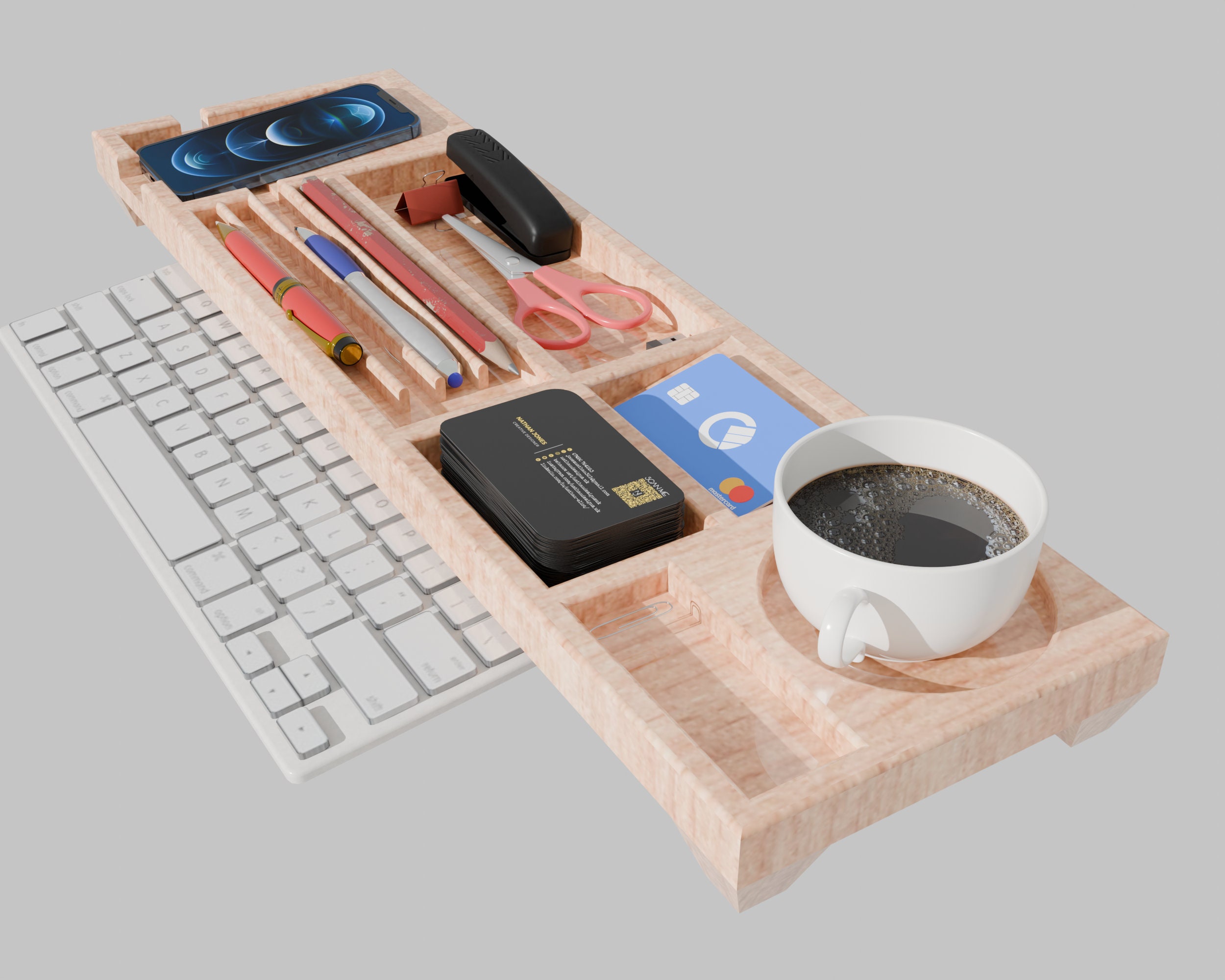 Wooden Table Organizer 3D Model for CNC stl, Dxf, Eps,obj,crv - Etsy