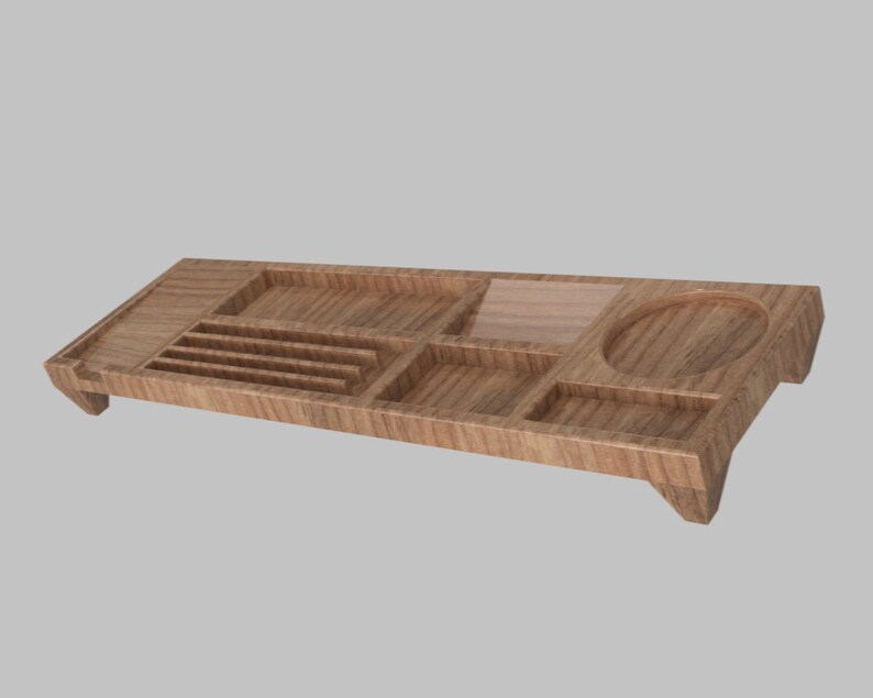 Wooden Table Organizer 3D Model for CNC (stl, Dxf, Eps,obj,crv) - Etsy