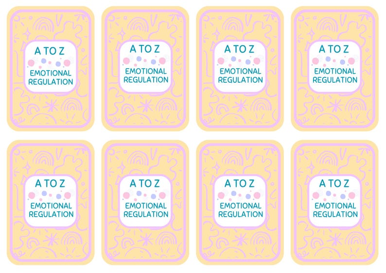 A-Z Emotional Regulation Cards Digital Download Printable Mindfulness ...
