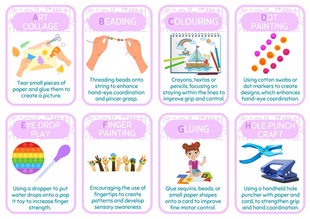 A to Z Fine Motor Skills Activity Cards – Engaging Exercises for Kids ...
