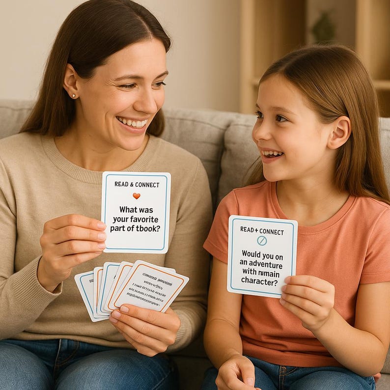 Read & Connect: Printable Conversation Cards for Kids and Parents ...