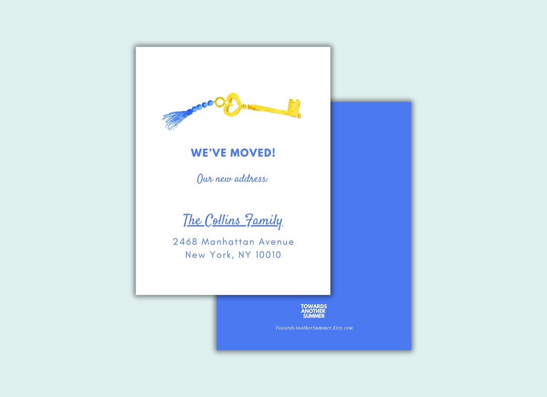 New Address Announcement Cards: | Moving House Stationery | New Address ...
