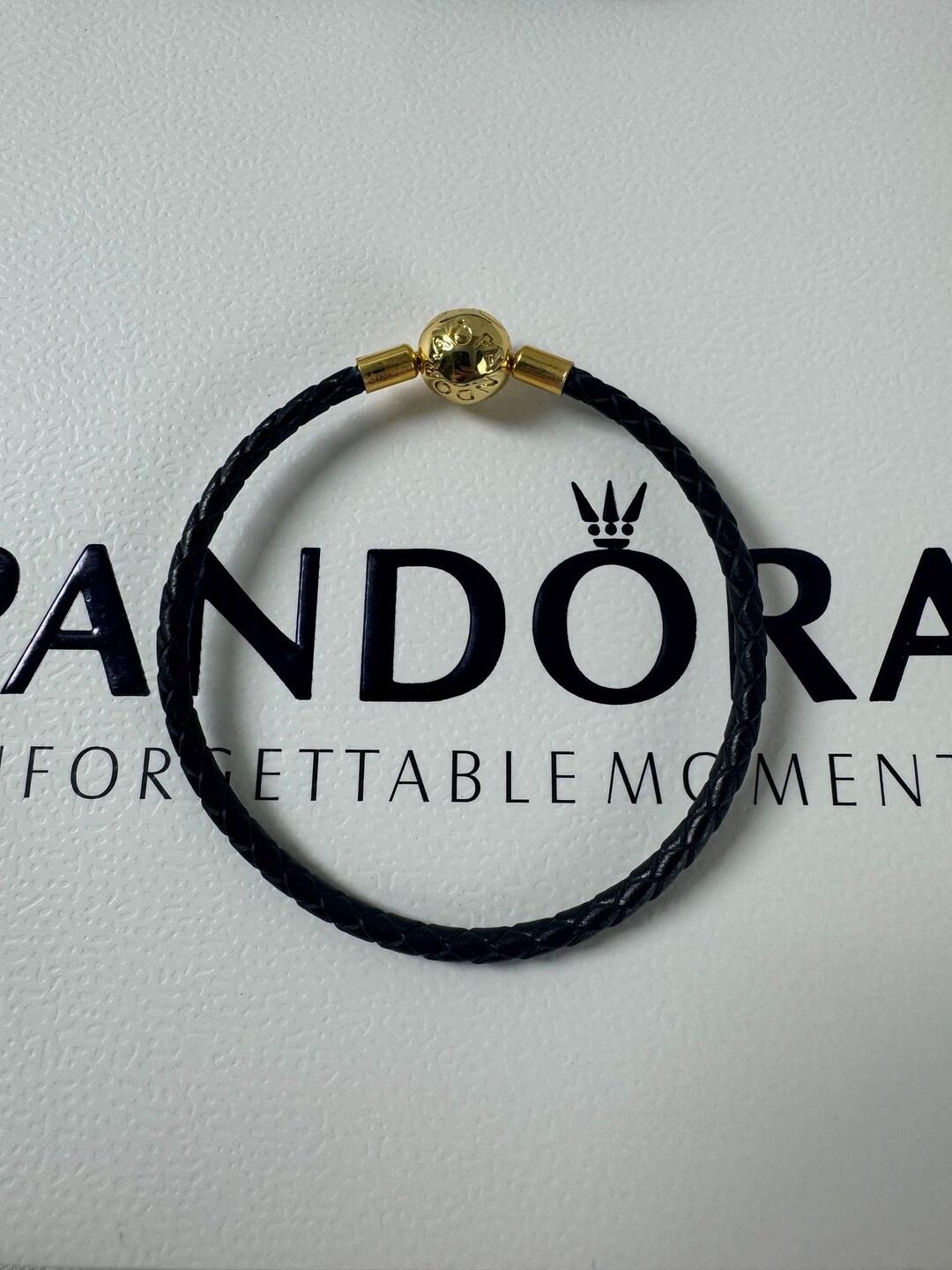 Gift Box Brand New Genuine Moments Red Woven Leather Bracelet,fit S925 ...