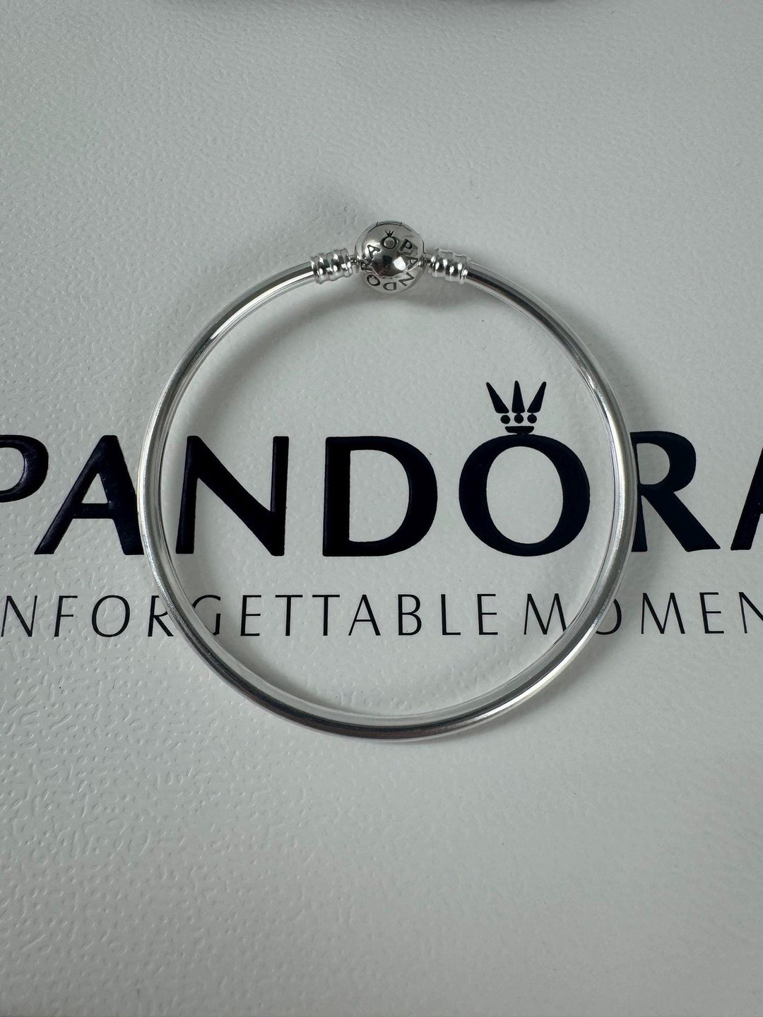 Gift Box Brand New Genuine Pandora Moments Bangle,fit S925 Sterling ...