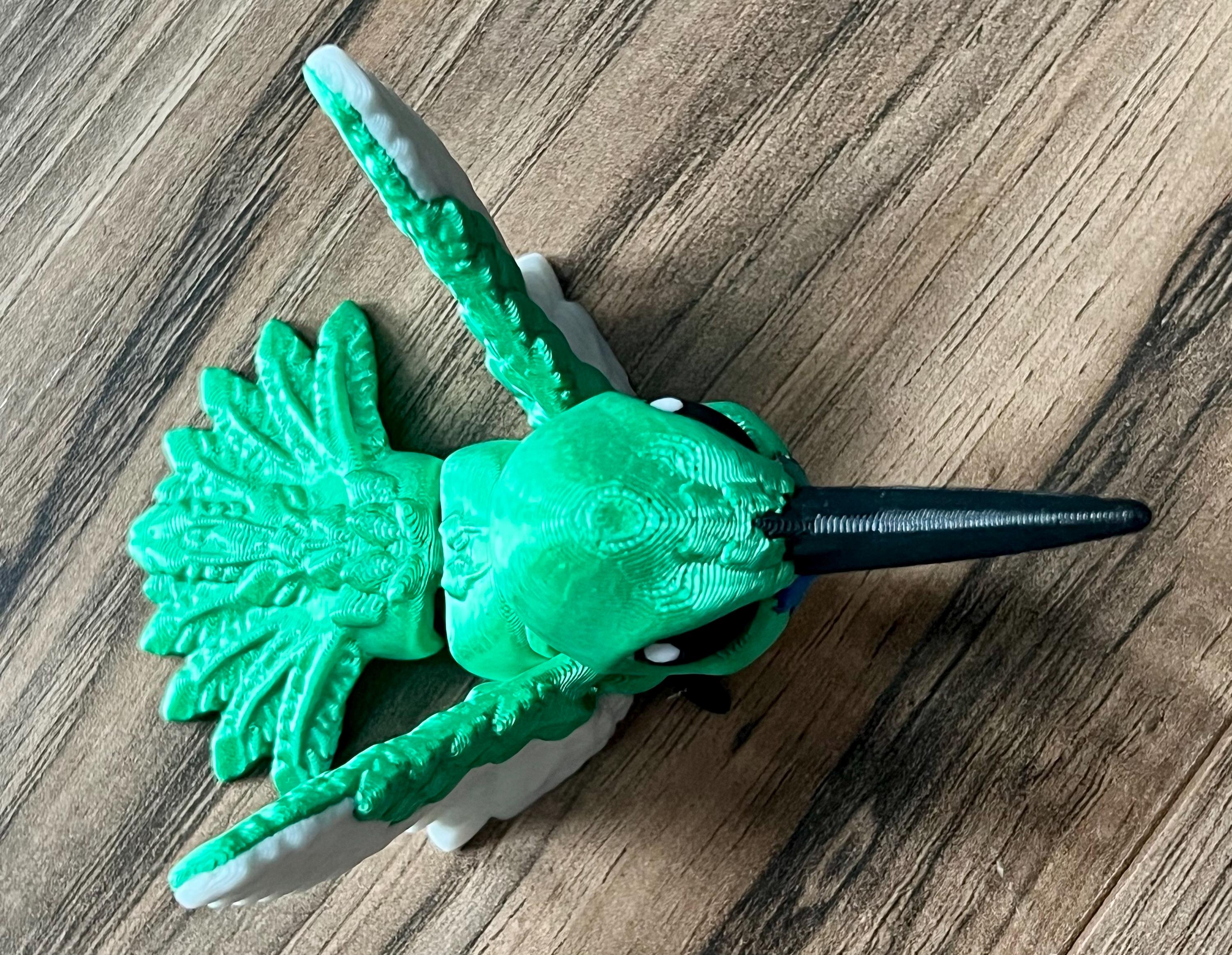 3D Printed Articulated Hummingbird - Etsy